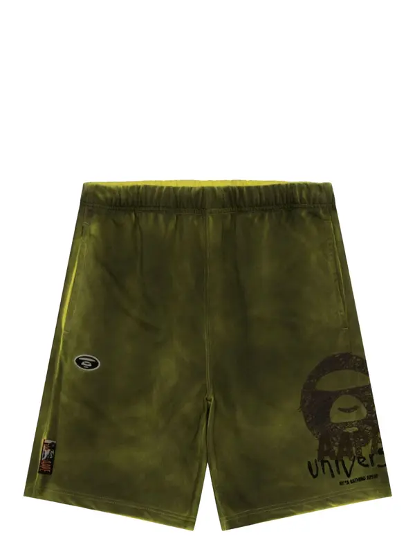 AAPE BY *A BATHING APE® Logo-embroidered Track Shorts - Green