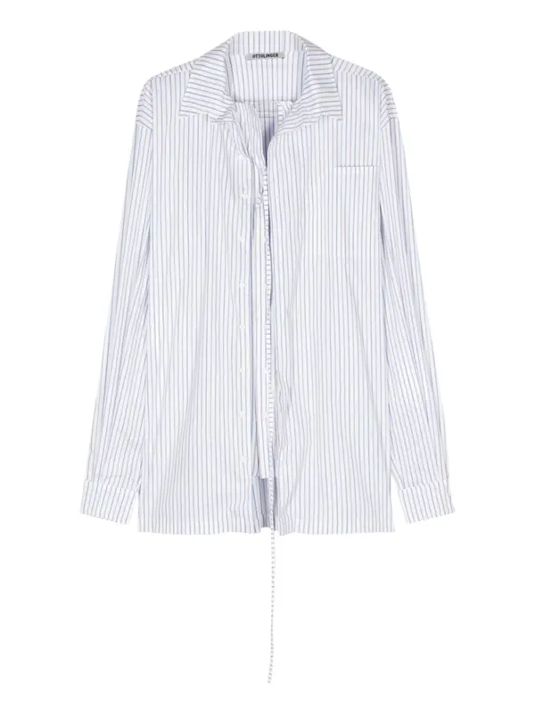 Ottolinger Striped Textured Shirt - White