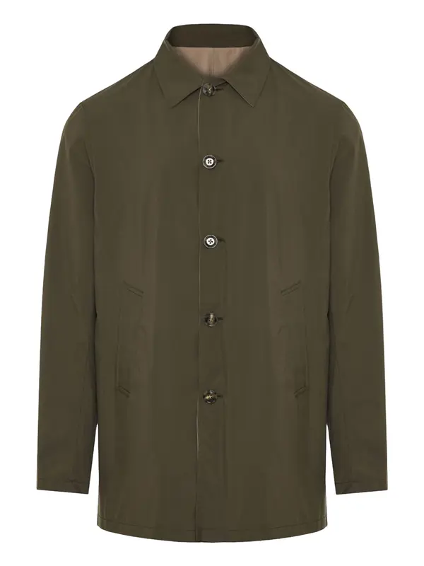 BARBA NAPOLI Spolverino Reversible Shirt Jacket - Green