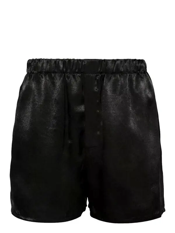 LUDOVIC DE SAINT SERNIN Velvet Shorts - Black