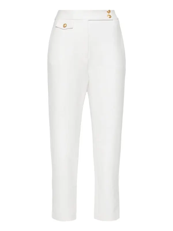 Veronica Beard Renzo Cropped Trousers - White