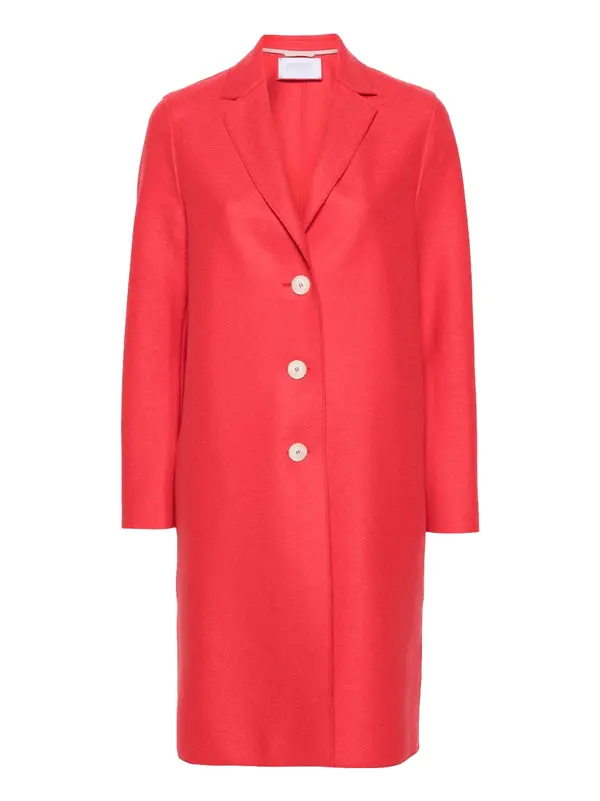 Harris Wharf London Button-up Wool Coat - Pink