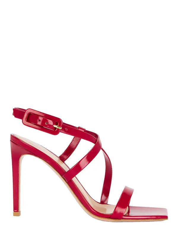 GIANVITO ROSSI Tokio Ankle Strap Sandal - Rouge