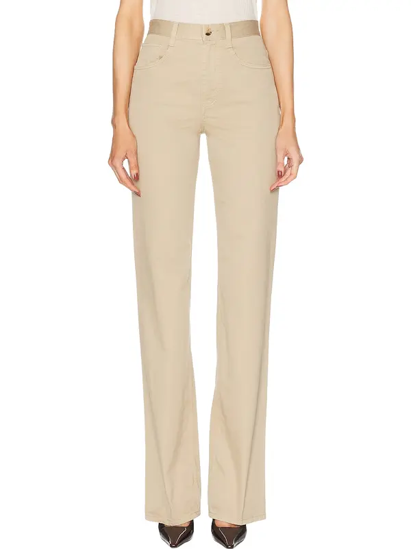 Saint Laurent Straight Leg Pant - Safari Beige