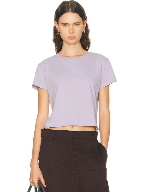 AGOLDE Adine Shrunken Tee - Lilac