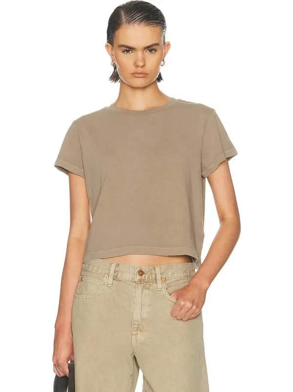 AGOLDE Adine Shrunken Tee - Trail