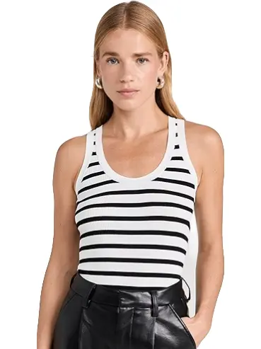 NOTHING PLEASE Estefania Tank - White Stripe