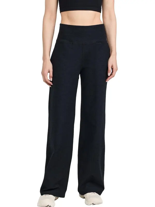 Beyond Yoga Spacedye Laid Back Wide Leg Pants - Darkest Night