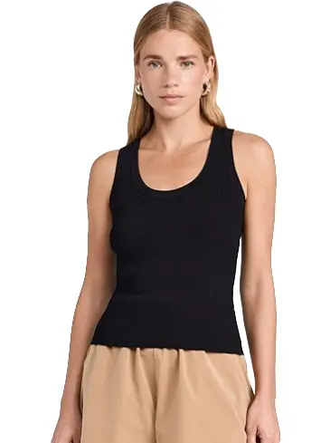 NOTHING PLEASE Estefania Tank - Black