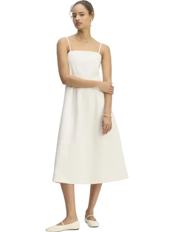 Everlane Dream Everywhere Fit-and-flare Dress - Bone