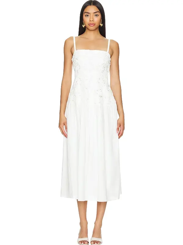 Simkhai Veronica Midi Dress - White