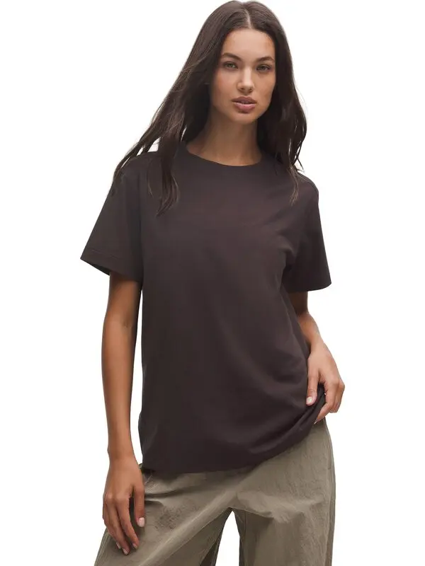 Lululemon Organic Cotton Crewneck T-shirt - Sequoia