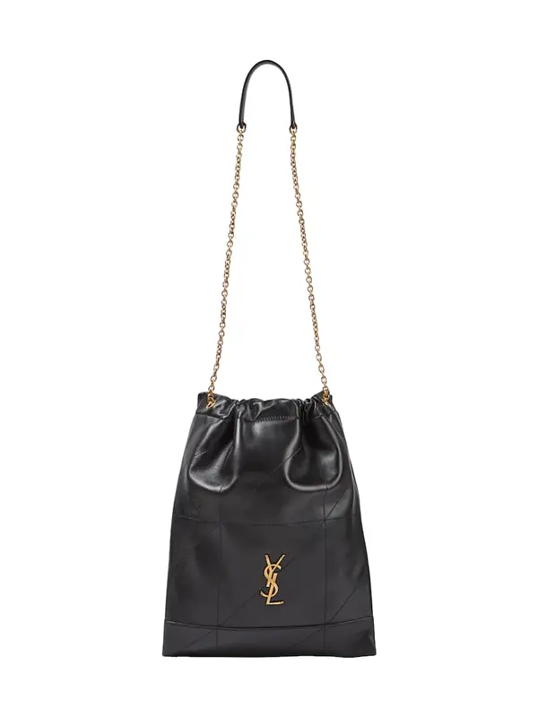 Saint Laurent Jamie Pouchon Leather Shoulder Bag - Black
