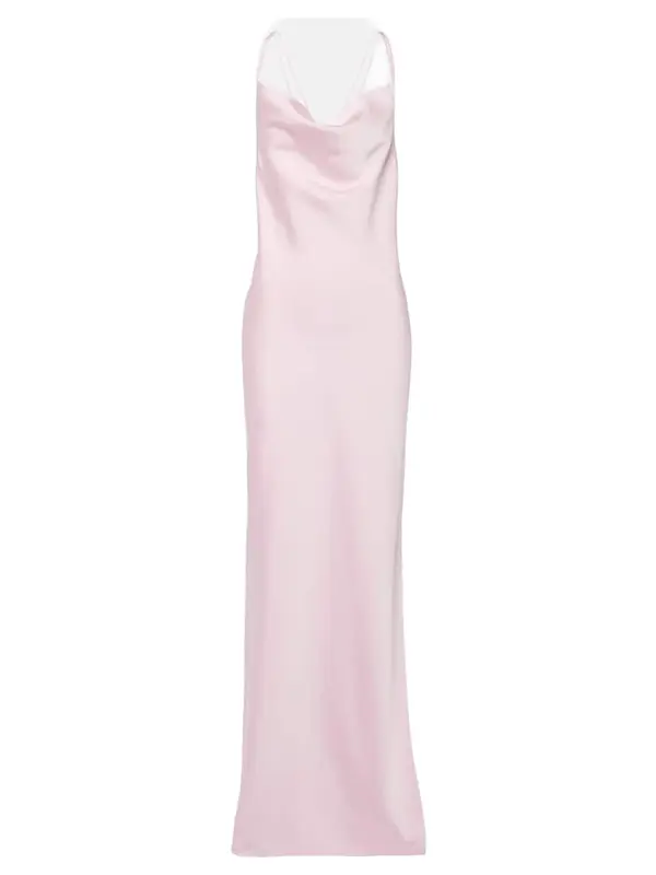 Remain Birger Christensen Grace Satin Slip Dress - Pink