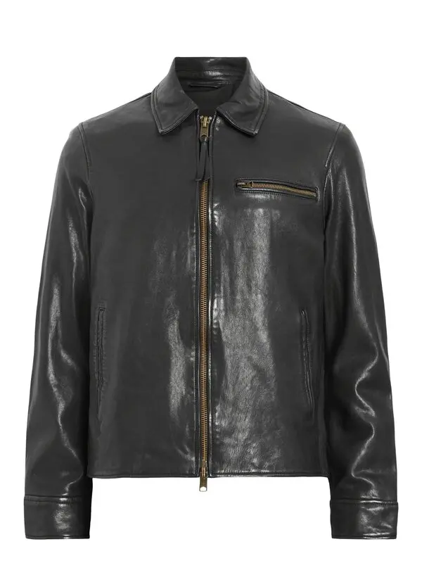 ALLSAINTS Leather Miller Jacket - Black