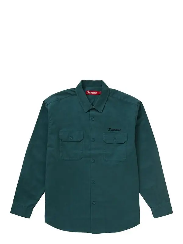 Supreme Our Lady Work Shirt - Dusty Teal