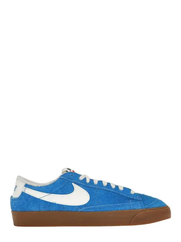Nike Blazer Low 77 Vintage Gum Sneakers - Photo Blue/gum Medium Brown/black