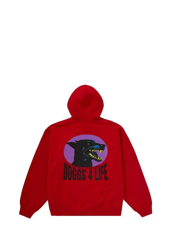 Supreme Doggs Hooded Sweatshirt - Red