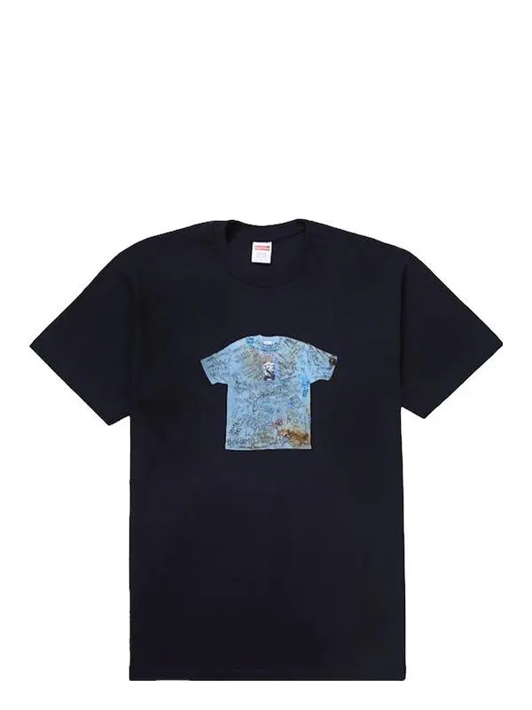 Supreme 30th Anniversary First Tee Shirt - Navy Blue