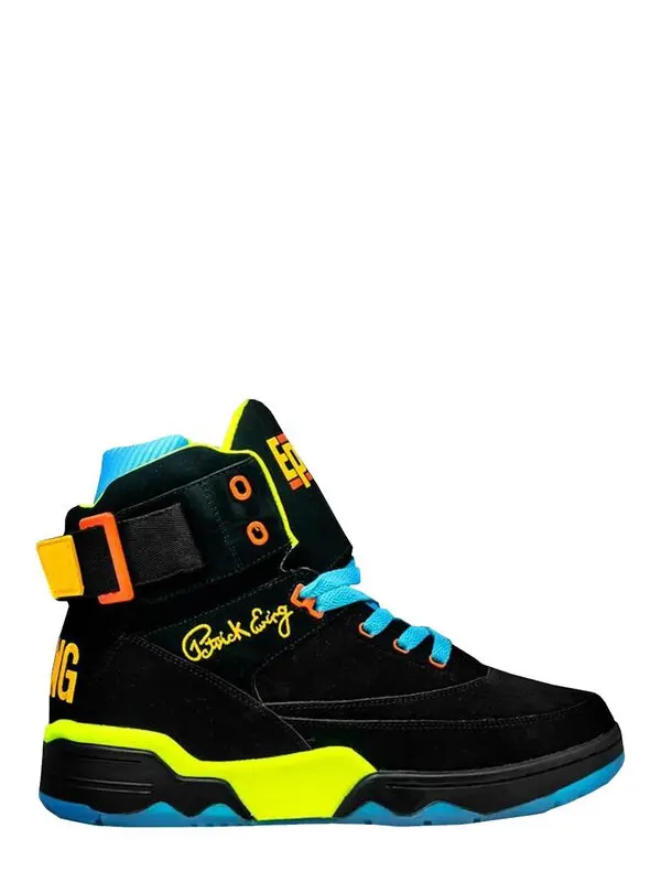 EWING ATHLETICS 33 Hi Epmd 30th Anniversary High-top Sneakers - Black/blue/green