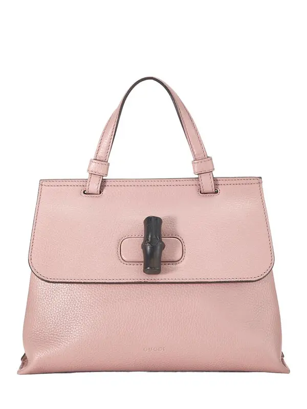 Gucci Leather Bamboo Daily Handbag - Pink