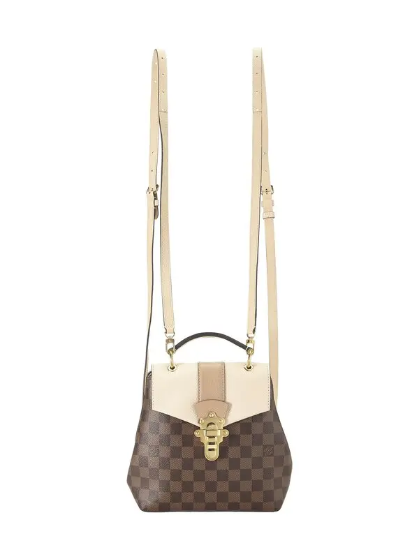 LOUIS VUITTON Damier Ebene Clapton Backpack - Brown