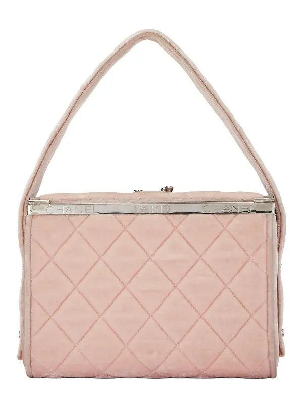 Chanel Quilted Velvet Box Vanity - Pink