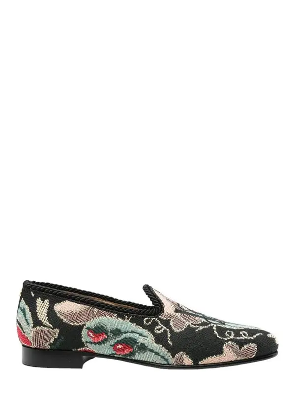 Valentino Garavani Floral Loafers - Black