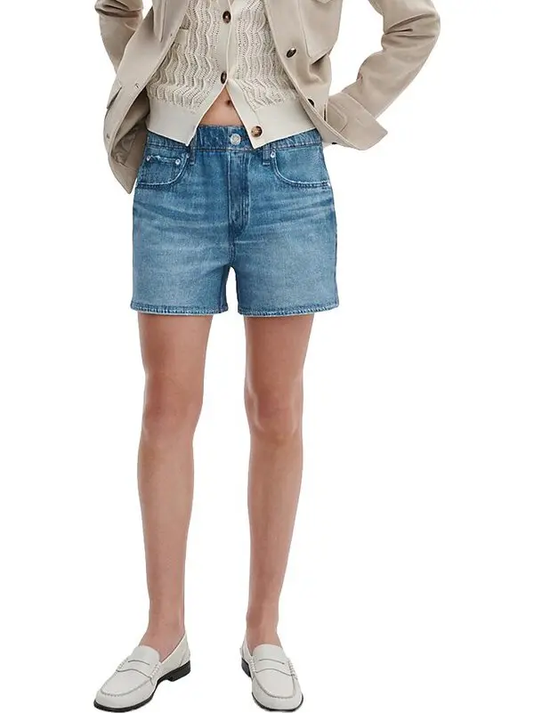 Rag & Bone Miramar Walking Cotton Terry Sweatpant Jean Shorts - Morse