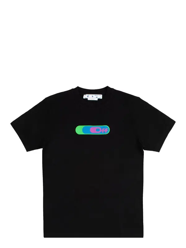 Off-White High Weed Slim Short-sleeve Tee - Black