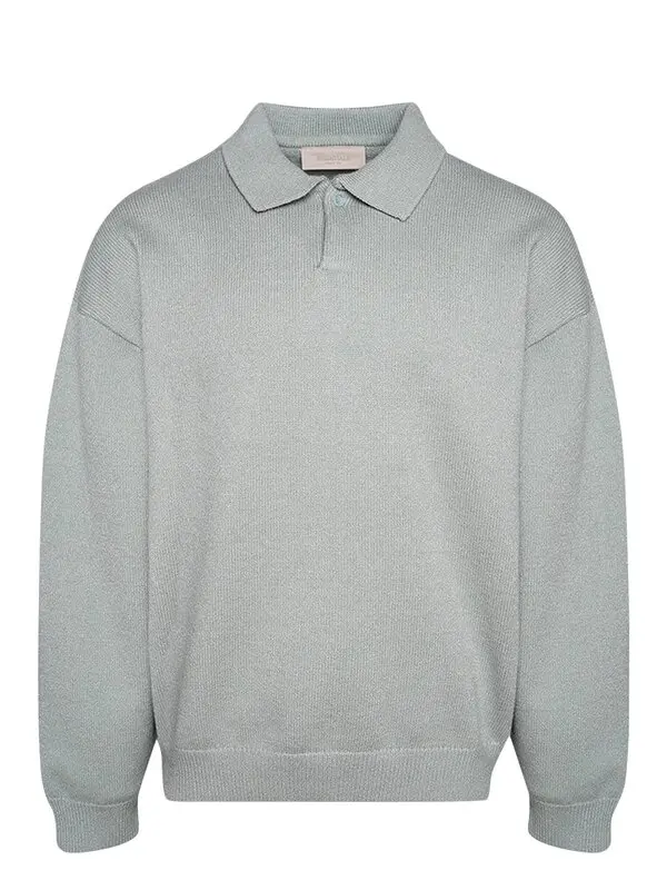 Fear Of God Knit Long-sleeve Polo 'sycamore - Green