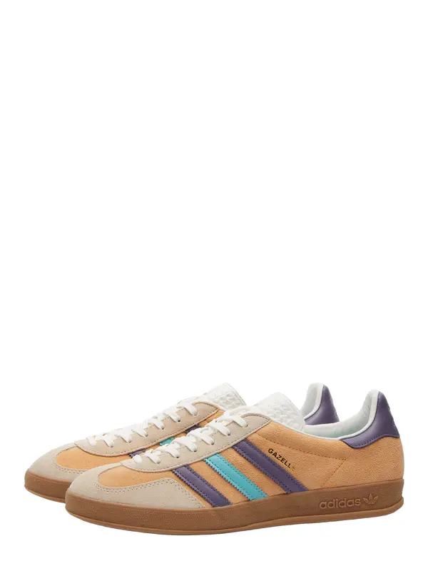Adidas Gazelle Indoor Sneakers - Glow Orange/shadow Violet/off White
