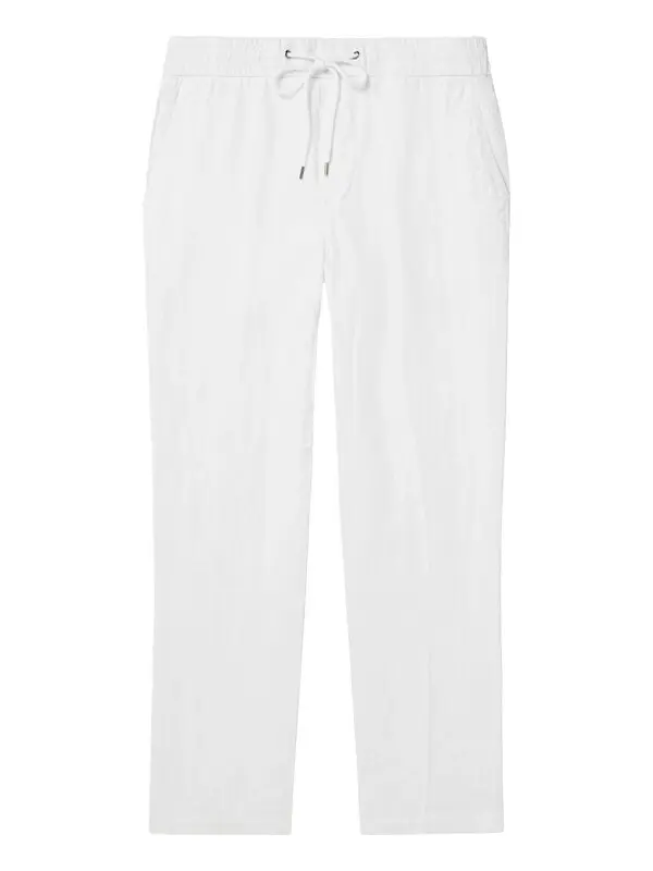 JAMES PERSE Straight-leg Linen Trousers - White