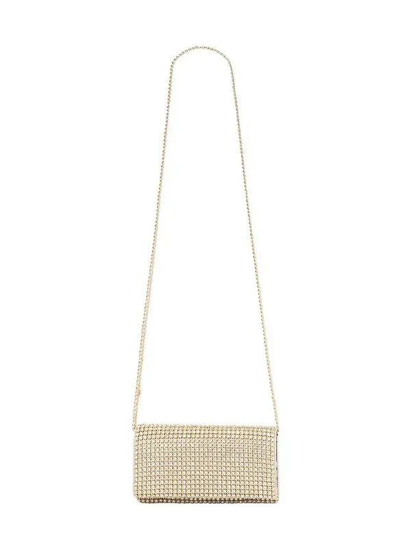 OLGA BERG Mariana Crystal Clutch - Champagne