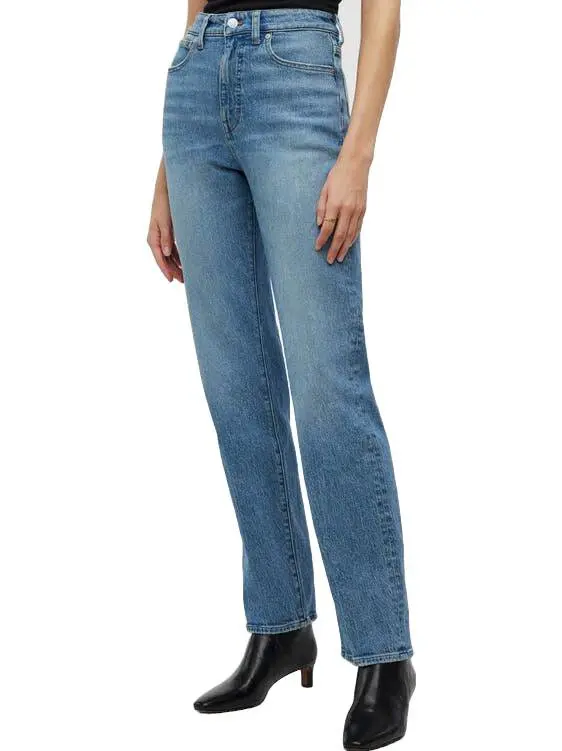 Madewell The '90s Crease Edition Straight Jeans - Rondell Wash