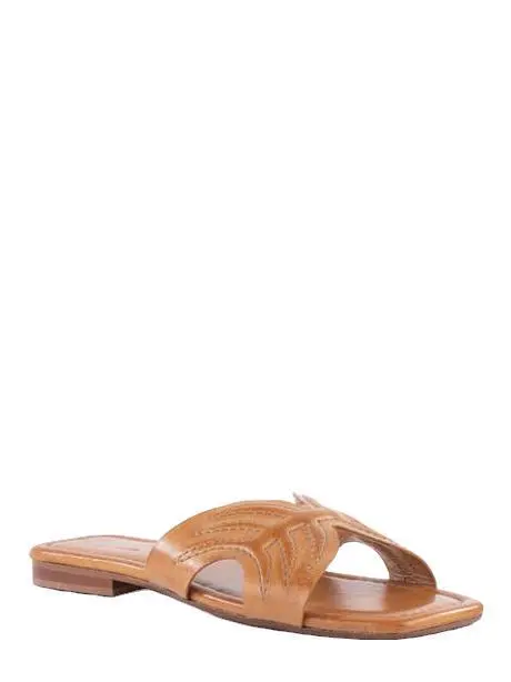 Seychelles Madhu Leather Slide Sandal - Tan