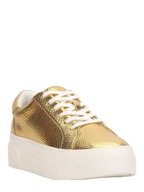 Jessica Simpson Caitrona Platform Sneakers - Gold