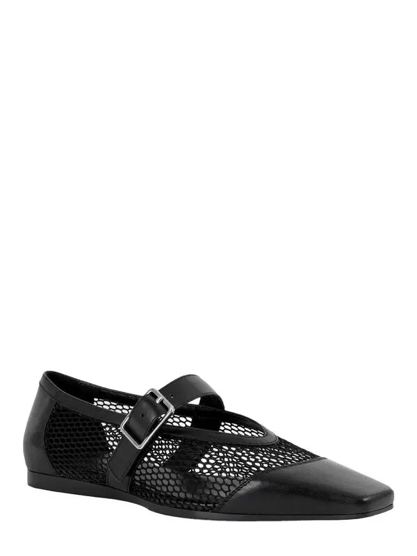 VAGABOND SHOEMAKERS Wioletta Mesh Mary Jane Flat - Black