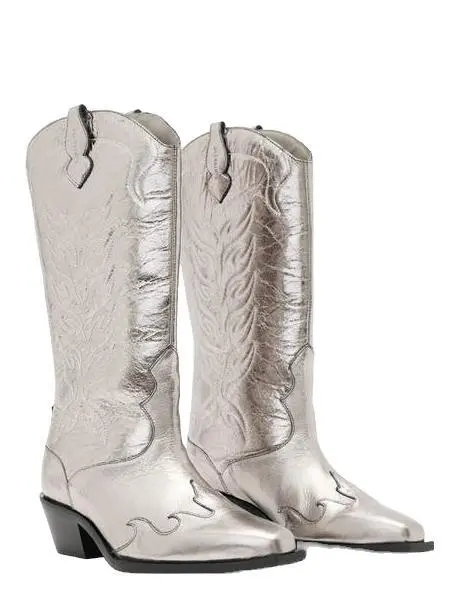 ALLSAINTS Dolly Cowboy Boot - Gunmetal Grey