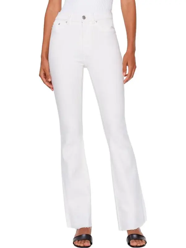 DL1961 Bridget Boot Instasculpt™ High-rise Jeans - White