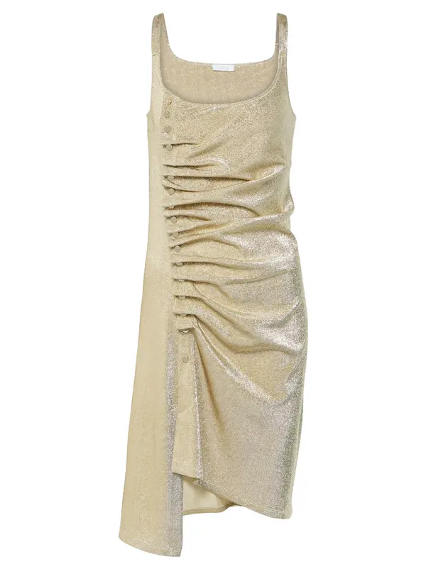 Rabanne Ruched Lurex® Minidress - Metallic