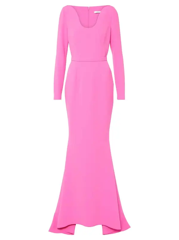 Safiyaa Auria Crêpe Gown - Pink