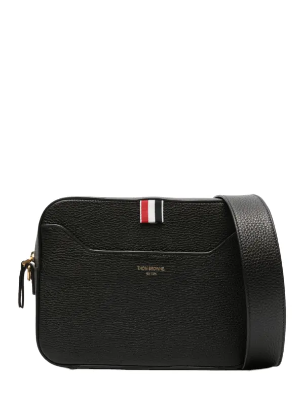 Thom Browne 4-bar Leather Camera Bag - Black
