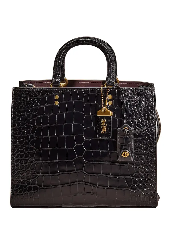 Coach Rogue In Alligator - Brass/black