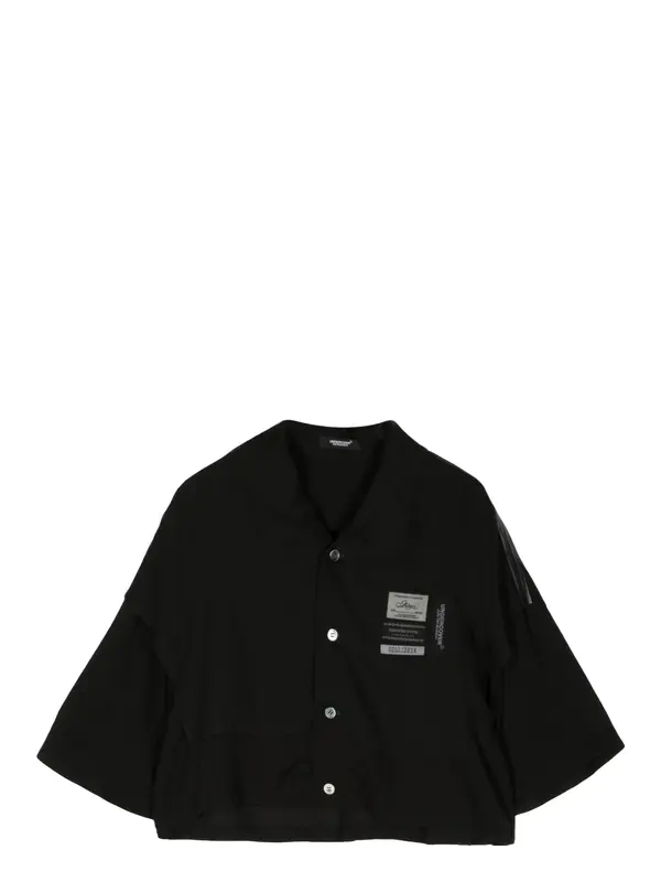 UNDERCOVERISM Name-tag Button-up Shirt - Black
