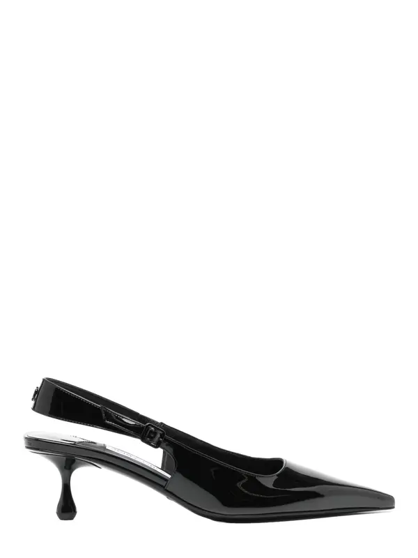 JIMMY CHOO Amel 50mm Slingback Pumps - Black