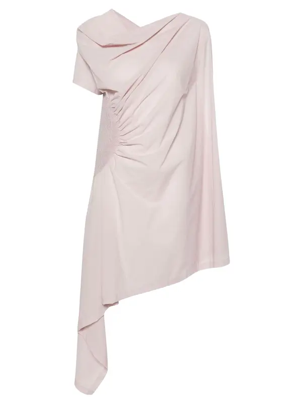 Issey Miyake Draped Asymmetric Dress - Pink
