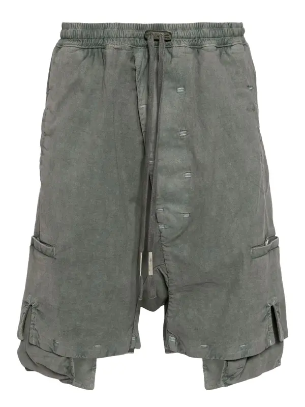 Boris Bidjan Saberi Drop-crotch Drawstring Shorts - Green
