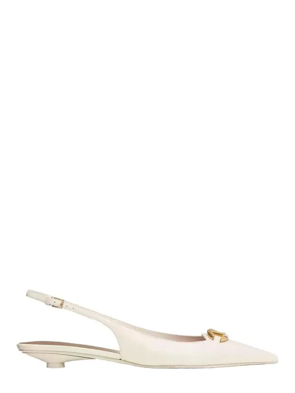 Valentino Garavani 20mm Vlogo Slingback Pumps - White