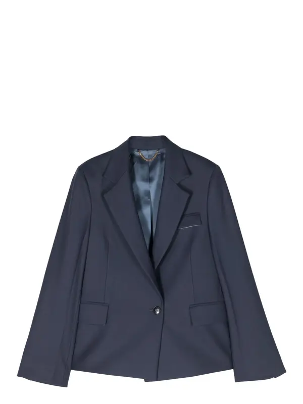 Victoria Beckham Single-breasted Blazer - Blue
